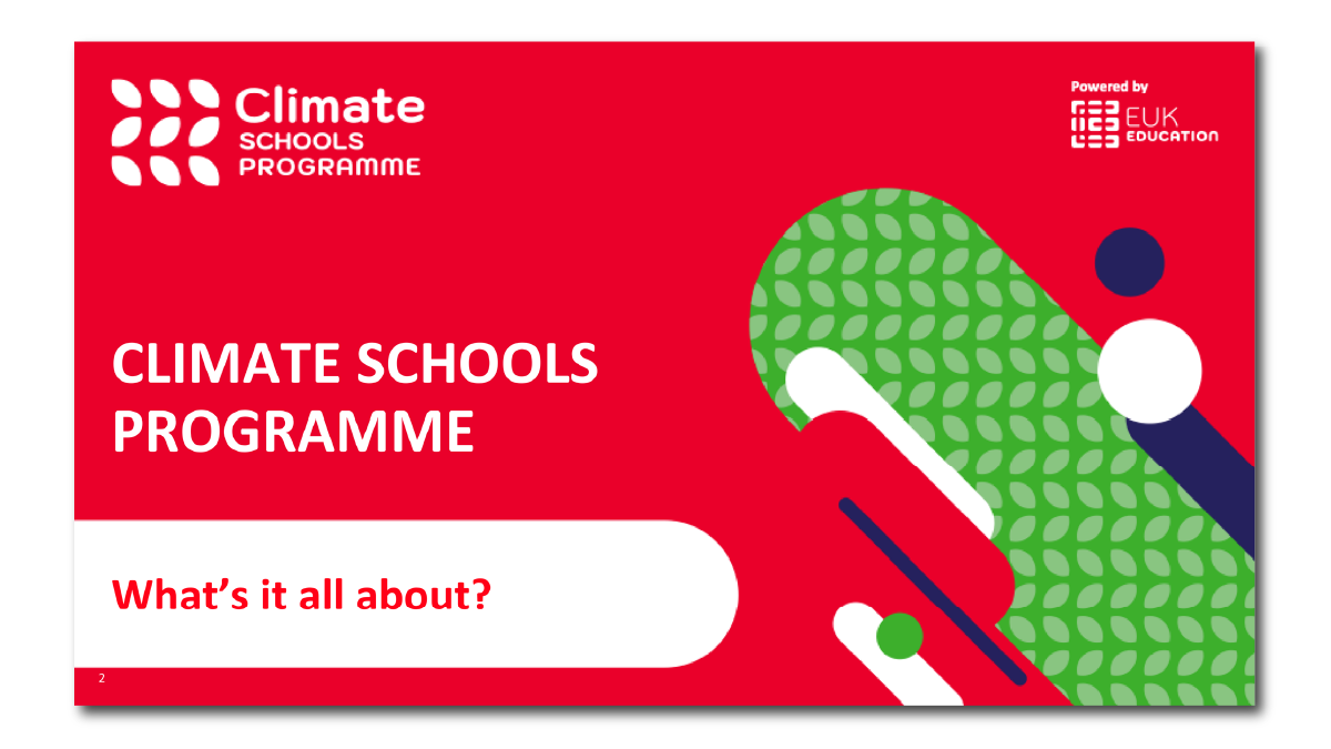 Climate Schools Programme resources and lesson plans