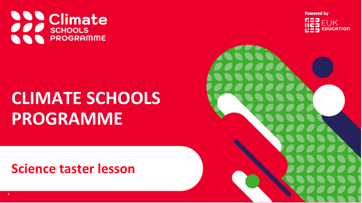 Climate Schools Programme - All science lessons